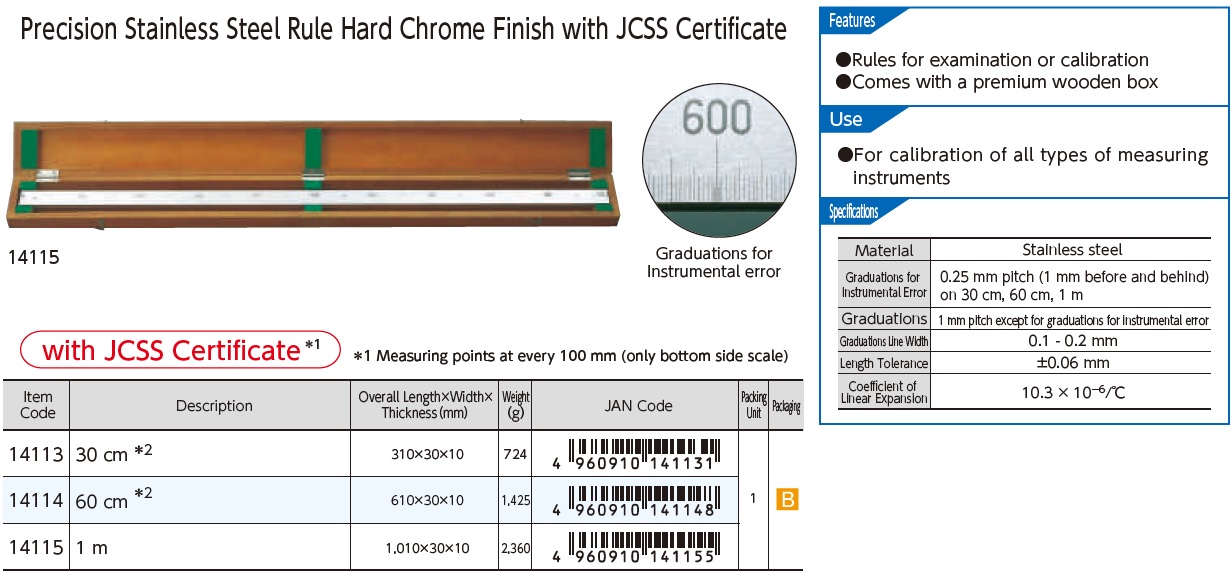 Ichiban Precision Sdn Bhd - Shinwa - Shinwa Stainless Steel Ruler, Precision Stainless Steel ...